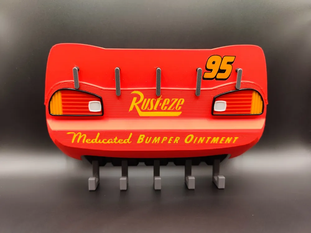 Lightning Mc Queen Key hanger - Free 3D Print Model - MakerWorld