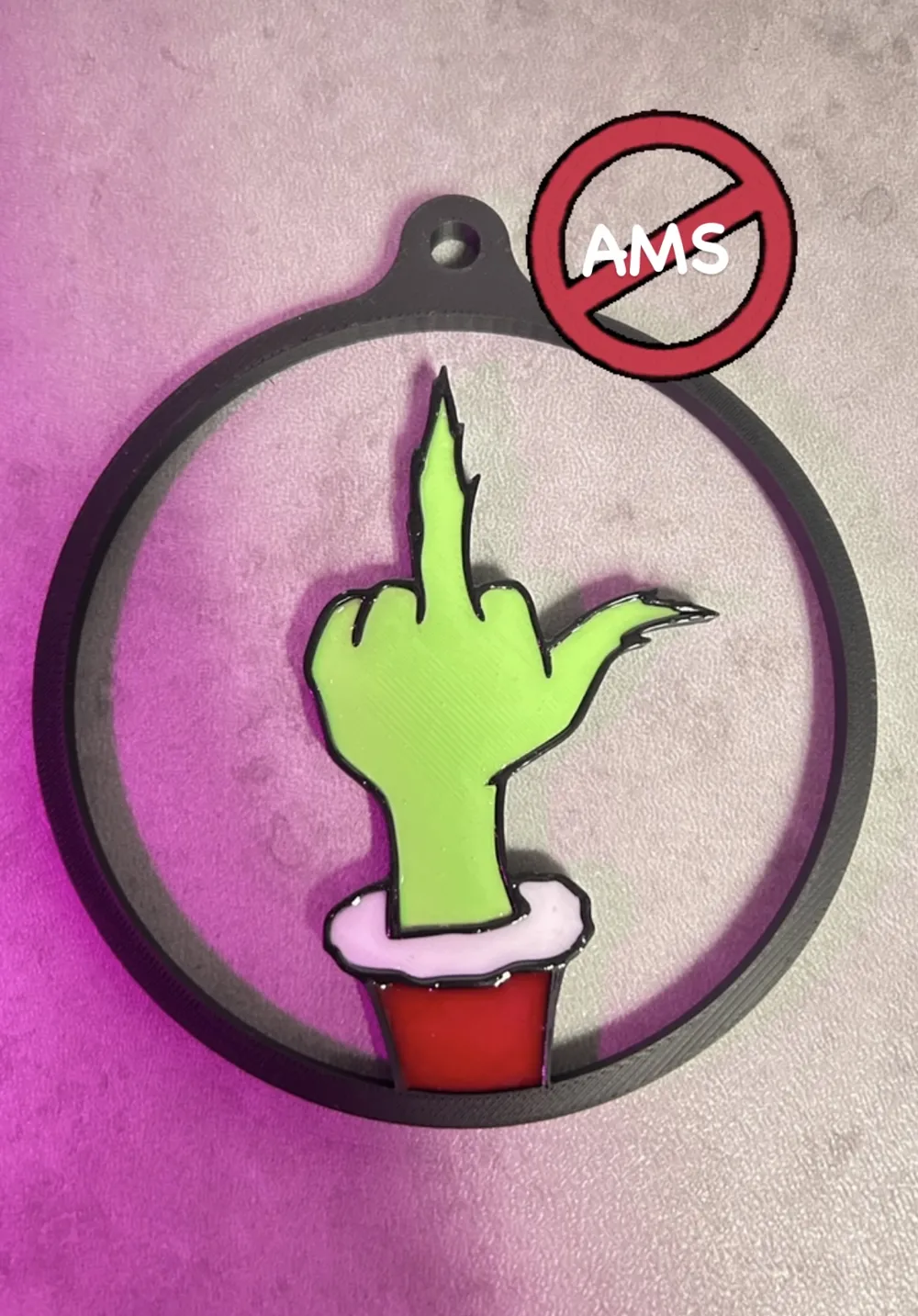 Grinch with Middle Finger - Free 3D Print Model - MakerWorld