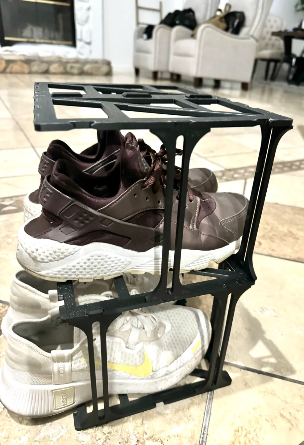 Infinity Shoe Rack V2.0 - Fully Modular - Free 3D Print Model - MakerWorld