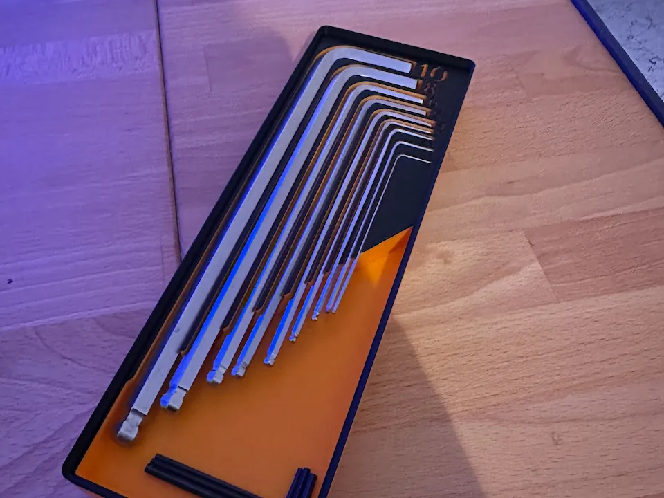 Hex key Gridfinity bin - stackable - Free 3D Print Model - MakerWorld