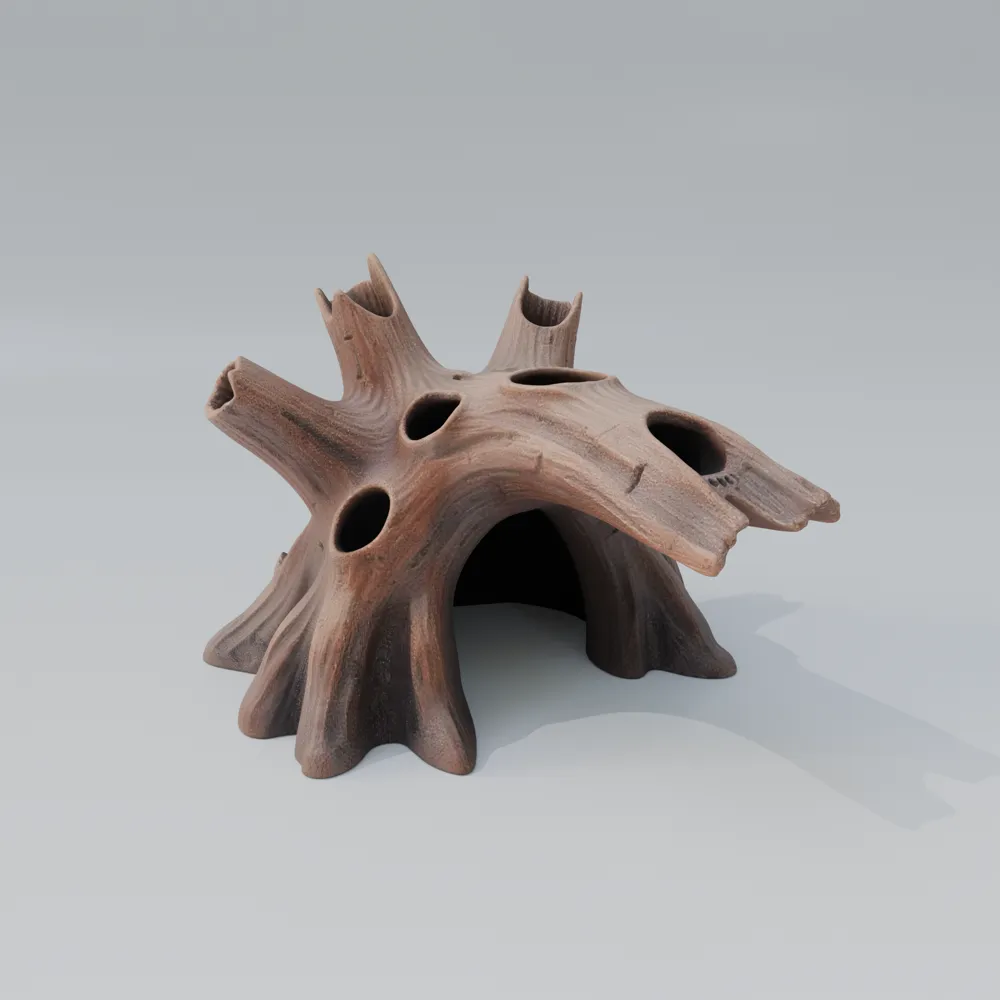 Overhung Branch Platform Root Cave Planter - Free 3D Print Model ...