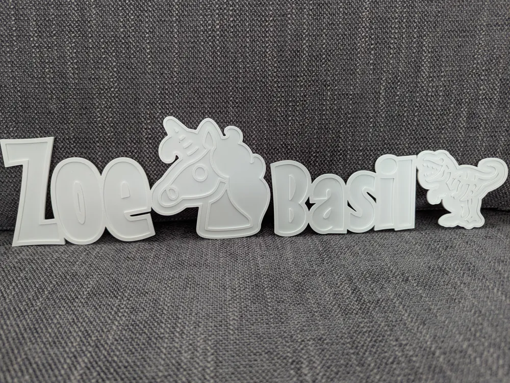 Customizable Colouring Nameplates with Emojis by jonoitz MakerWorld ...