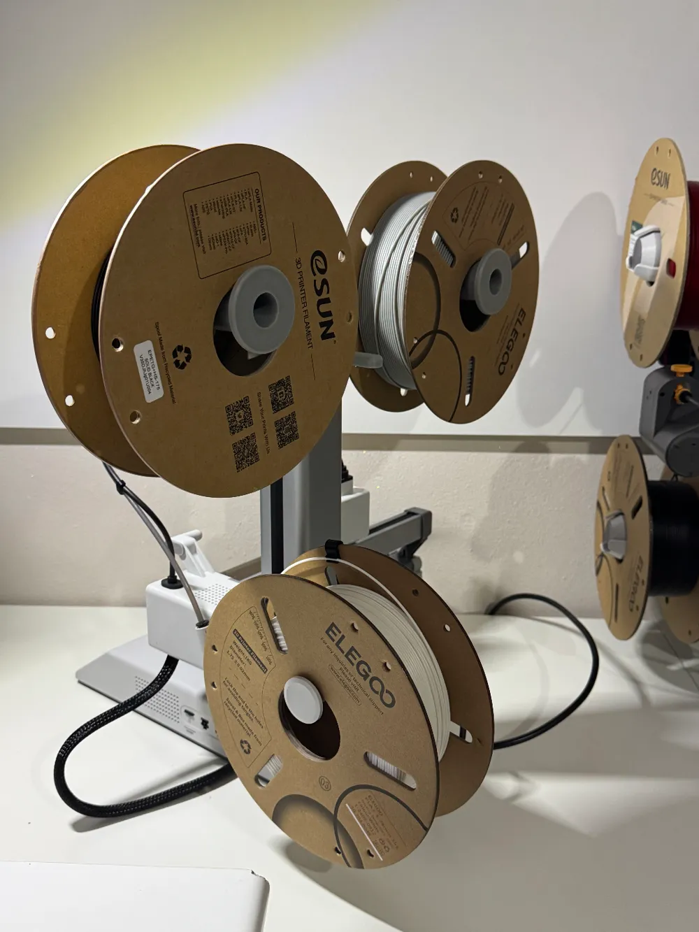 A1 Mini Modular Top Mount Dual Spool Holder by lab3d_creativity_sav ...