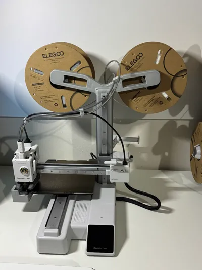 A1 Mini Modular Top Mount Dual Spool Holder by SavMjet - MakerWorld