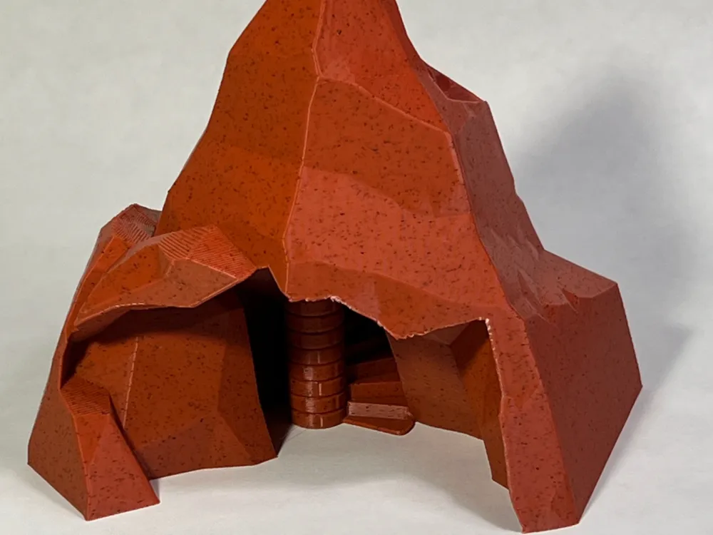 Mountain dice tower - Free 3D Print Model - MakerWorld