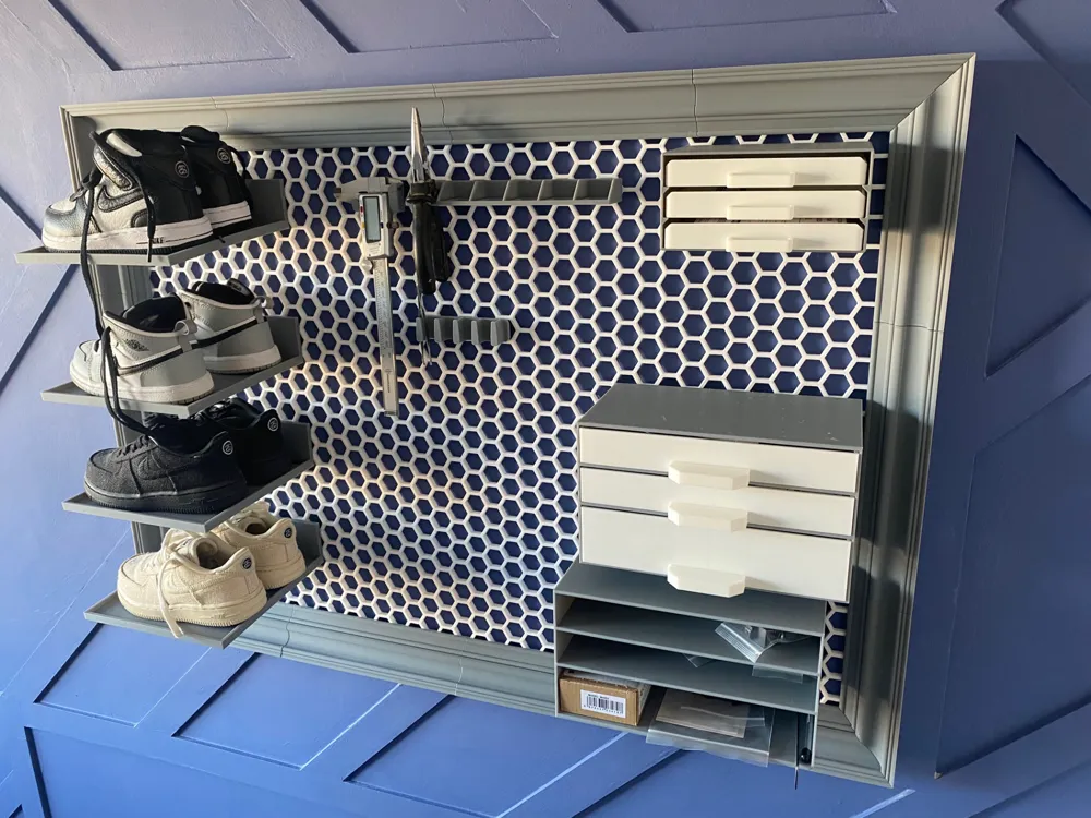 Honeycomb Storage Wall (HSW) Frame by Made By Niks MakerWorld: Download ...