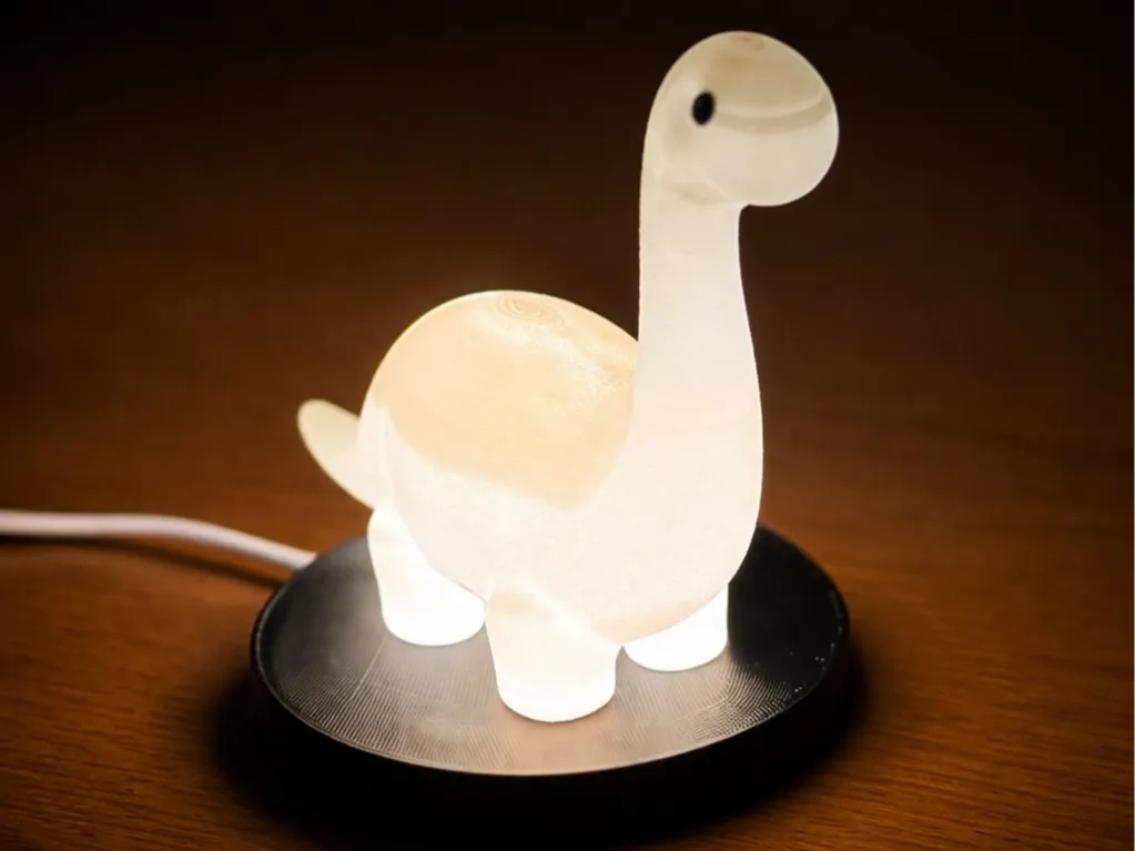 Dinosaur night light lamp - Free 3D Print Model - MakerWorld