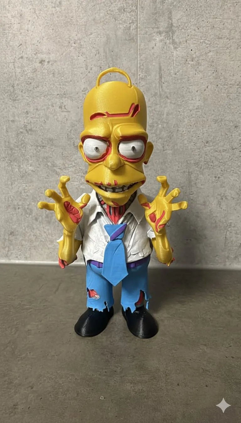 Zombie Homer - Cartoon Figurine (Fan Art) - Free 3D Print Model ...