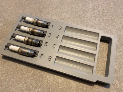 Spark plug tray by Gamtech307 - MakerWorld