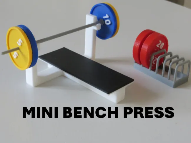 Mini Bench Press with Rack - Free 3D Print Model - MakerWorld