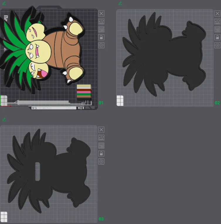 Pokemon - 0103 Exeggutor LED Lamp by BeeTee 3D - MakerWorld