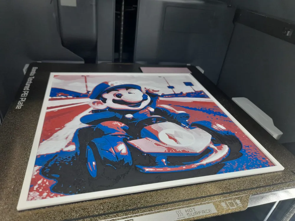 Super Mario Hueforge ( 4 Color ) by Brain - MakerWorld