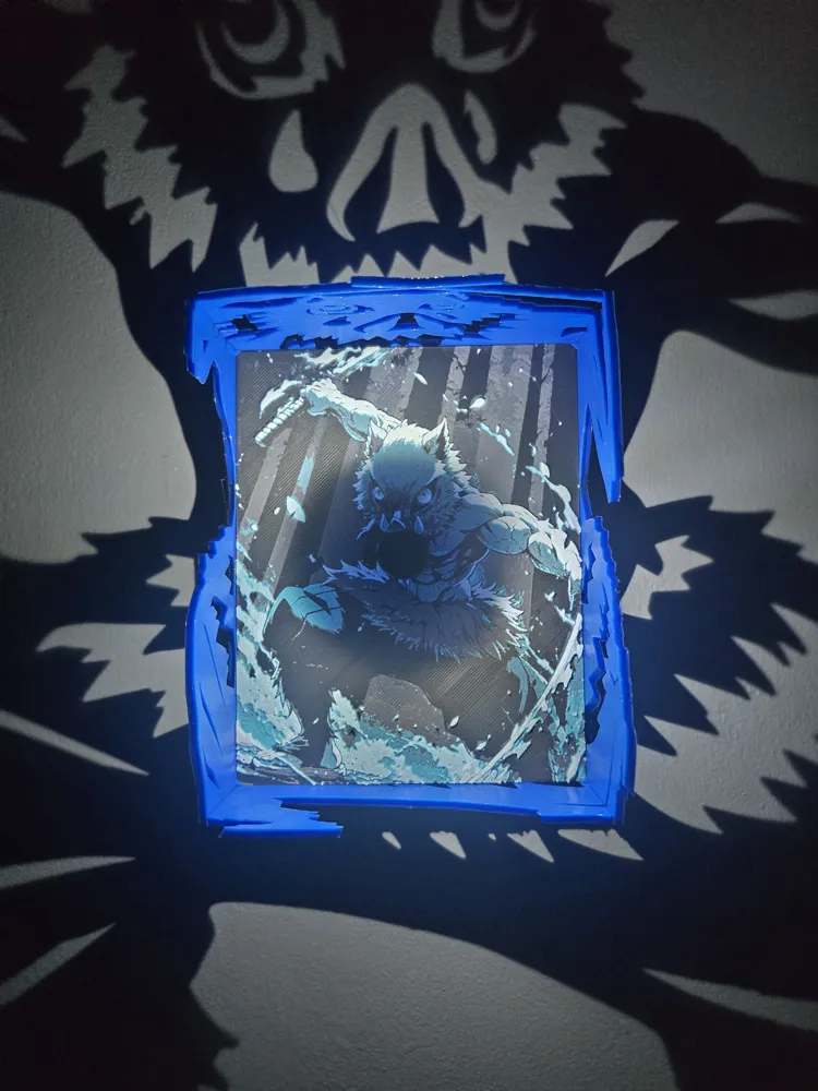 Inosuke Hashibira - Shadow Lamp - Free 3D Print Model - MakerWorld