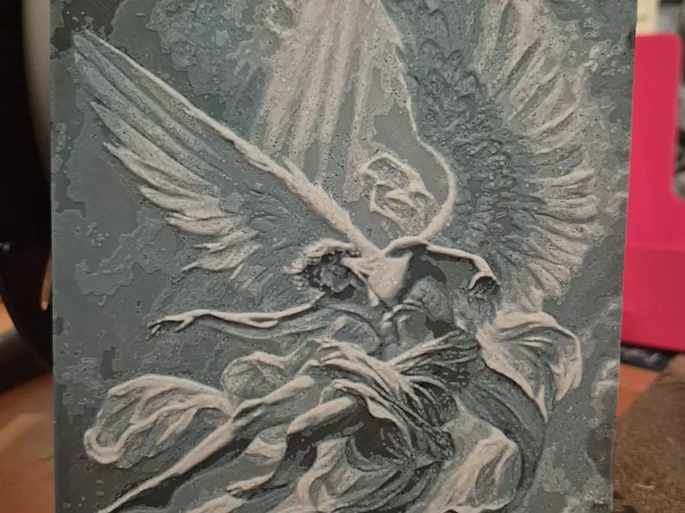 falling angel hueforge - Free 3D Print Model - MakerWorld