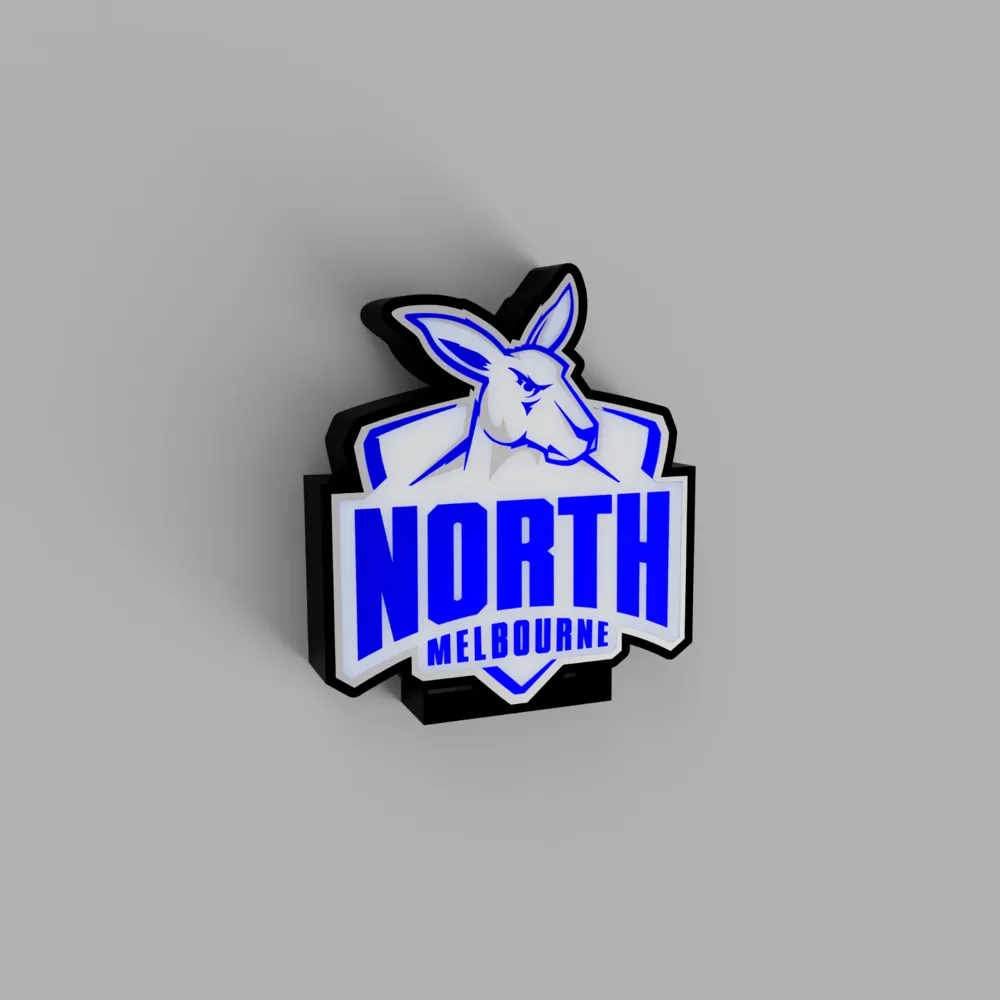 North Melbourne Football club inspired LED lightbox. by Phantom78 ...