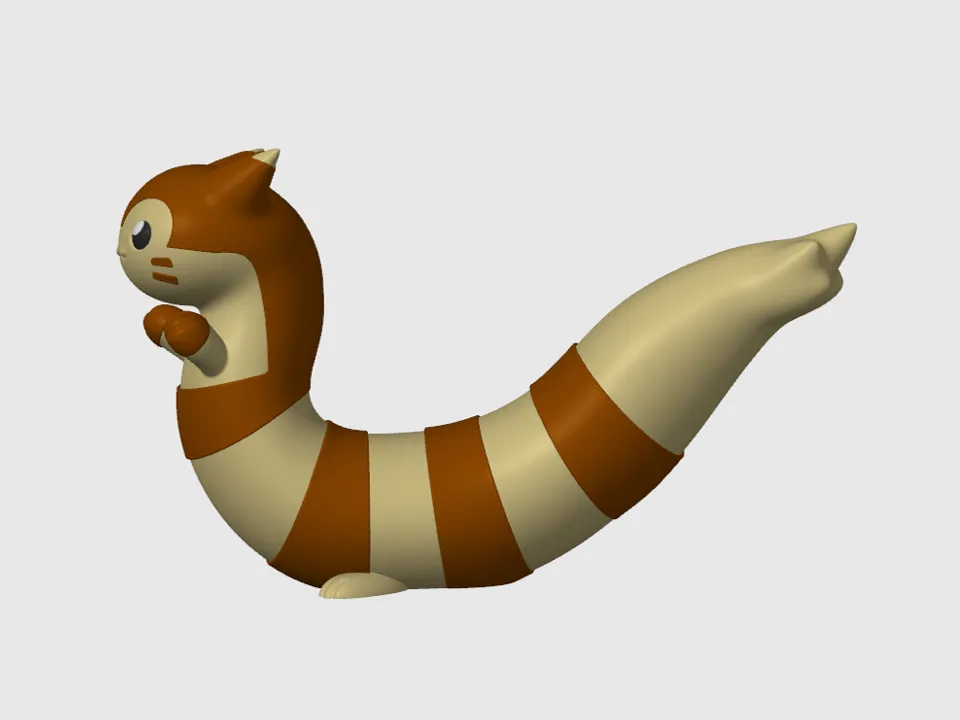 Furret Multicolor - Free 3D Print Model - MakerWorld