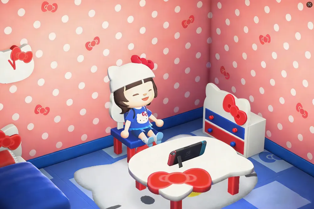 Animal Crossing: New Horizons Hello Kitty Themed Drawer Cabinet ...