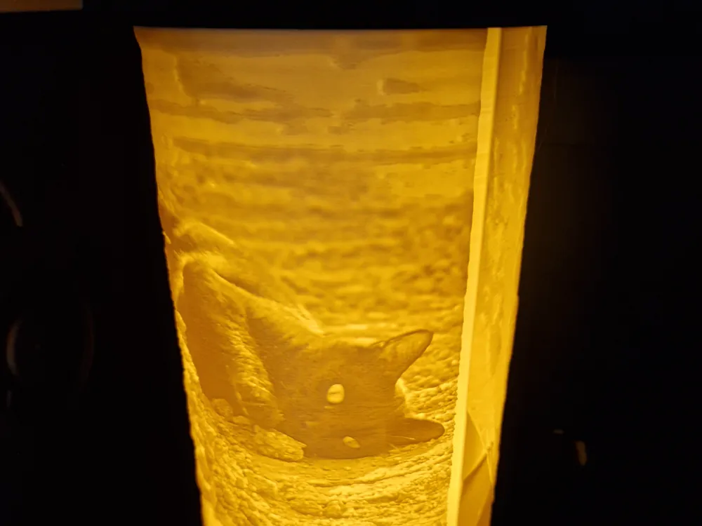 Lithophane 360° Halterung - Free 3D Print Model - MakerWorld
