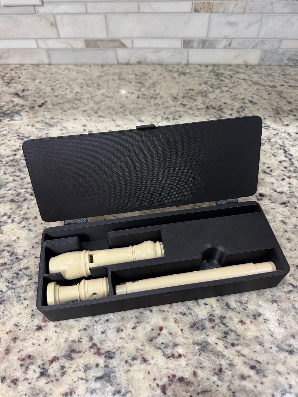Soprano Recorder with Case and Cleaning Rod - Free 3D Print Model ...