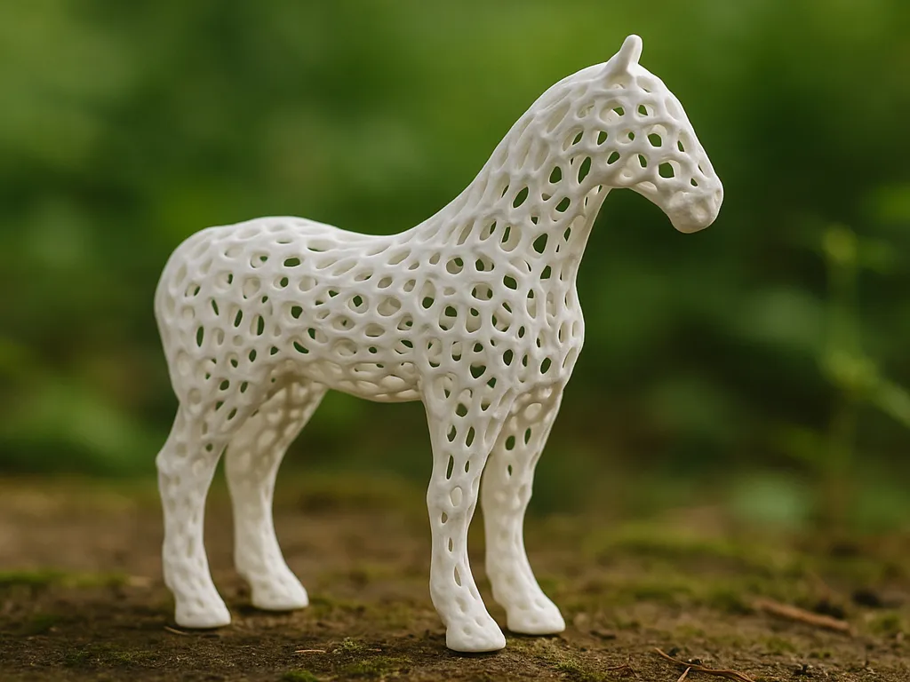 Horse Voronoi Remixed by Xeraj MakerWorld: Download Free 3D Models
