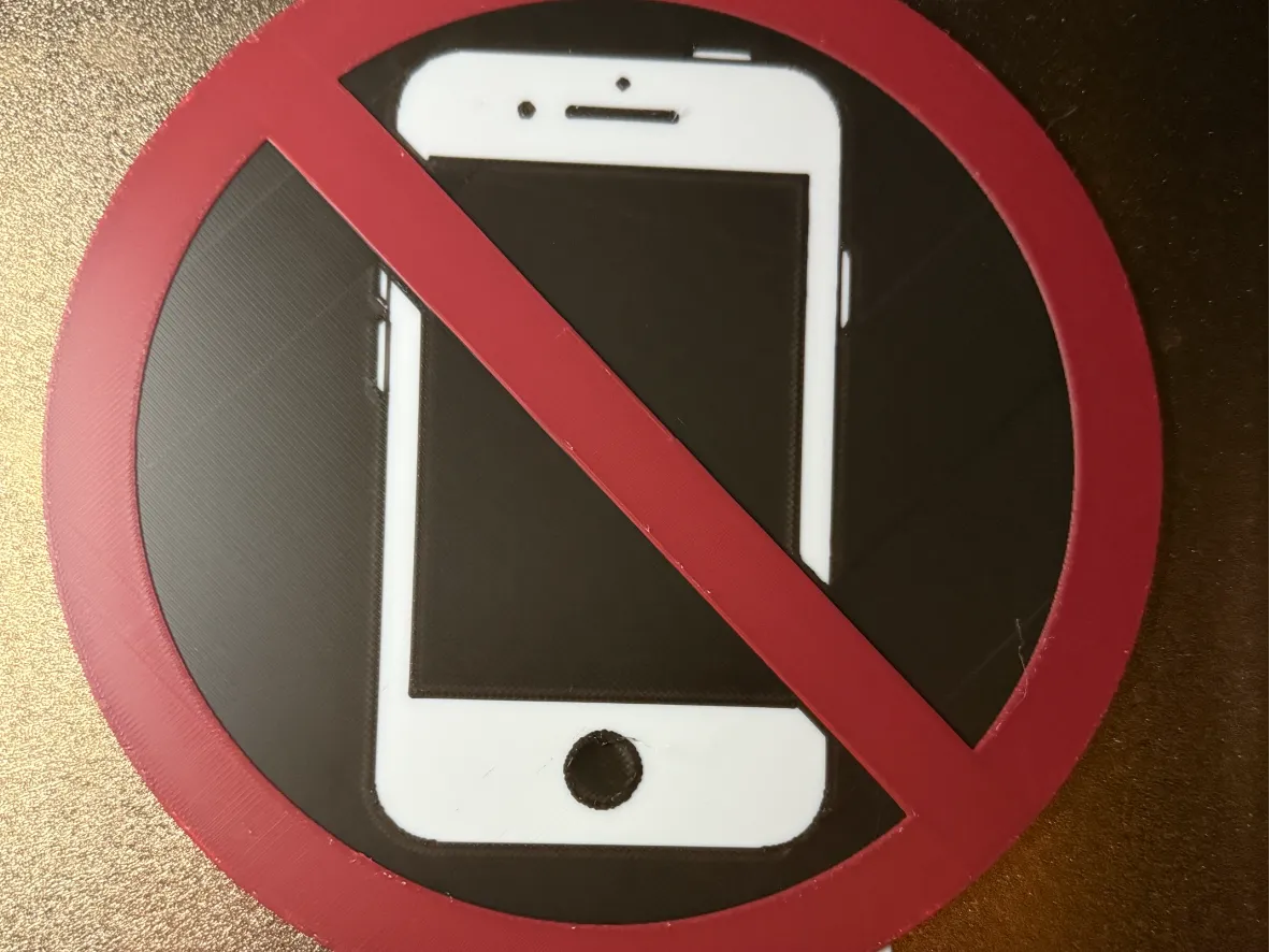 No Cell Phones Sign - Inspired by Gilmore Girl's by Viola's HueForge ...