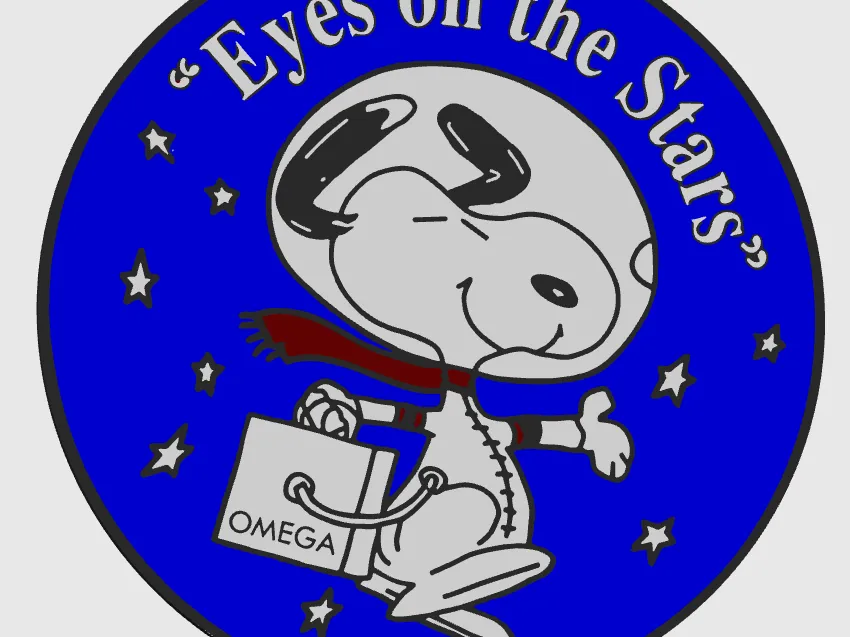 COASTER SNOOPY SPACE OMEGA by Ryno77 MakerWorld: Download Free 3D Models