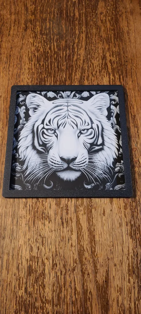 Frame for White Tiger Hueforge by dohara1985 - MakerWorld