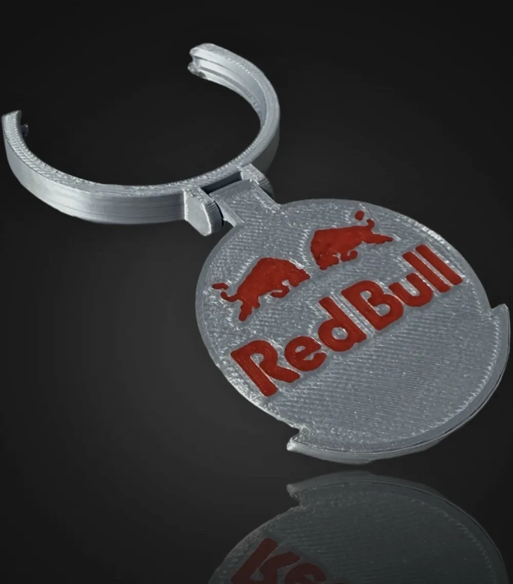 Red Bull Energy can lid cover - Free 3D Print Model - MakerWorld