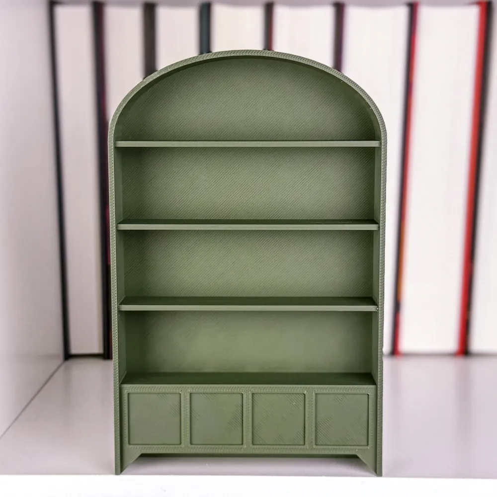 Round Arch Mini Bookshelf - Free 3D Print Model - MakerWorld