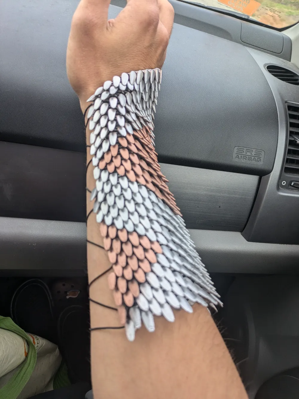chainmail fabric arm bracer by Thain MakerWorld: Download Free 3D Models