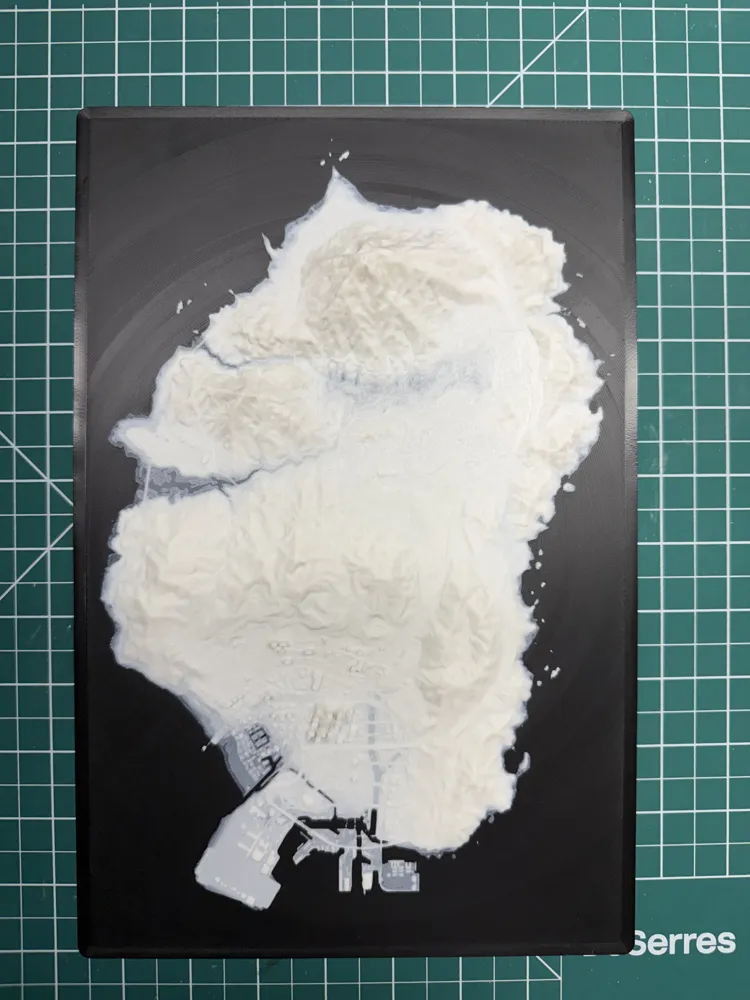 GTA V Topografische Karte Einzelplatte Los Santos H2SC – Kostenloses 3D ...