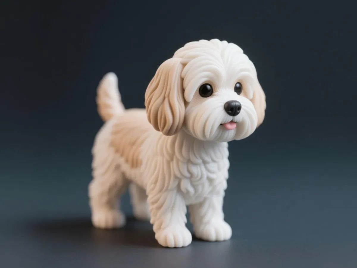 Maltipoo Figurine - Free 3D Print Model - MakerWorld