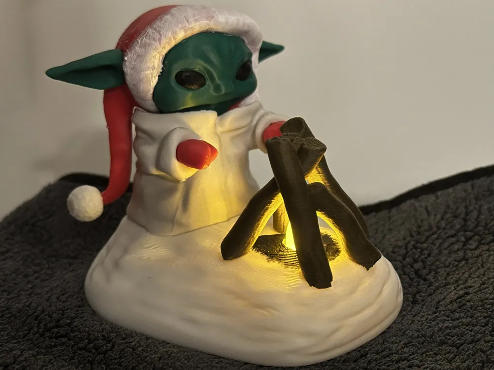 Baby Yoda Grogu Christmas Winter Diorama by Wilikskiller MakerWorld ...