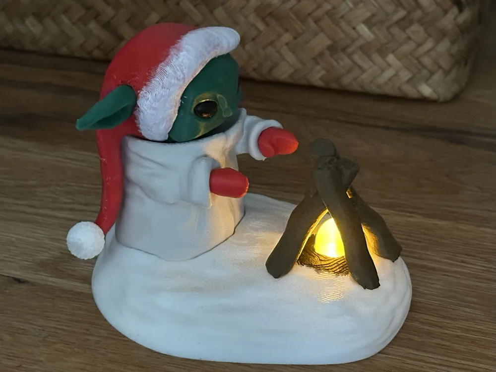 Baby Yoda Grogu Christmas Winter Diorama by Wilikskiller MakerWorld ...