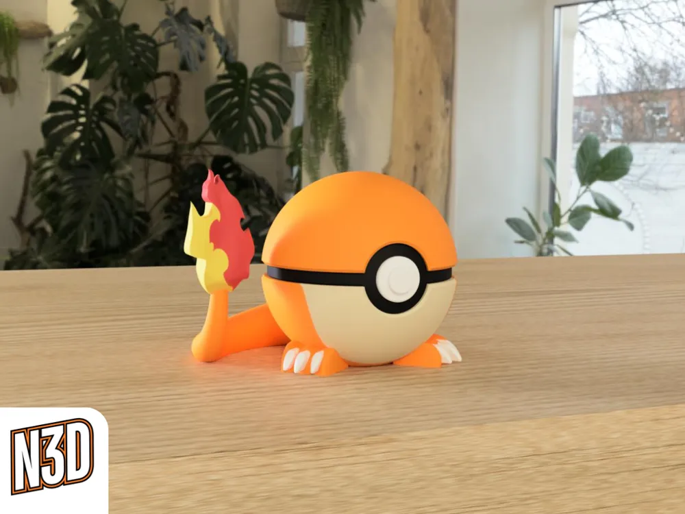 #0004 - Palla di Charmander da N3D - Maker World