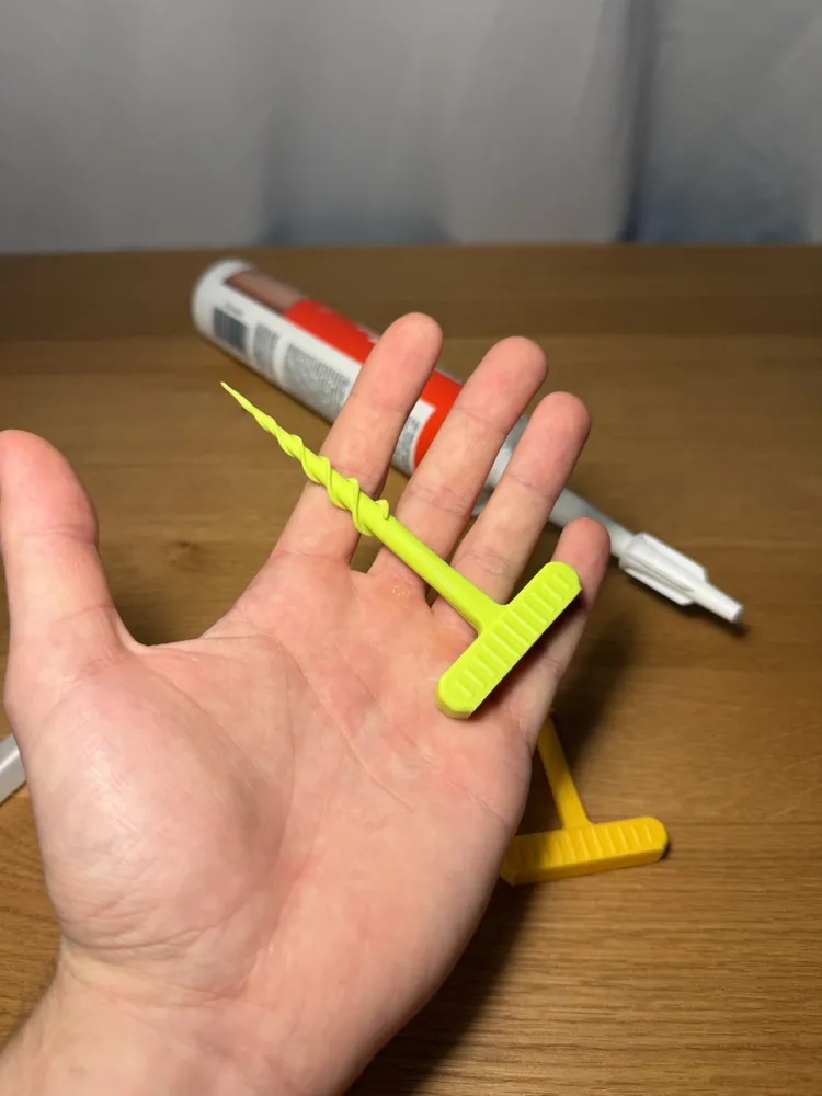 Caulk / Silicone Nozzle Cleaner - Free 3D Print Model - MakerWorld