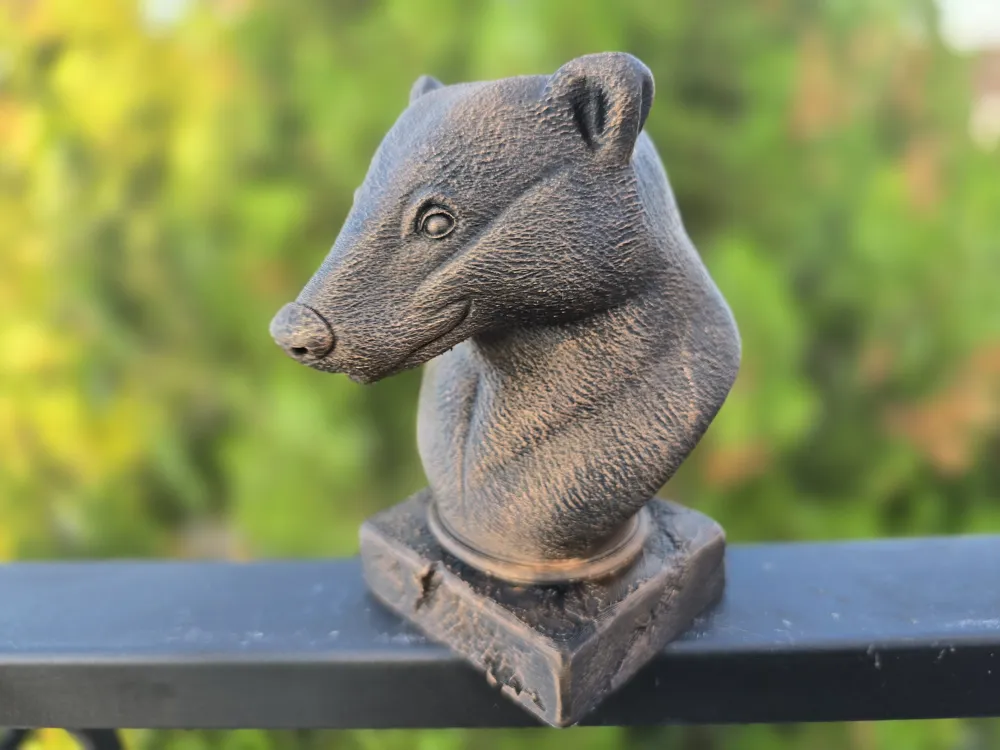 BADGER BUST by Messy_Panda MakerWorld: Download Free 3D Models