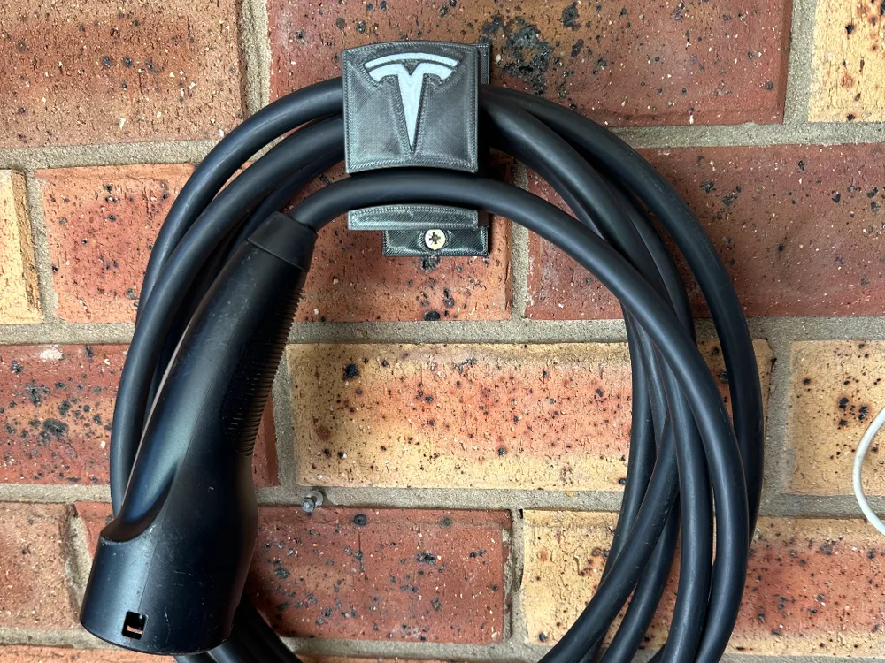 Tesla charger cable holder by trevrobinson - MakerWorld