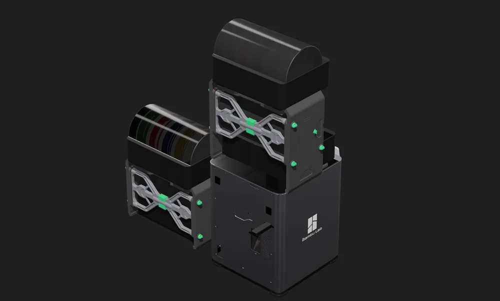 Bambu X1C P1SC AMS 1 And 2 PRO Double-decker Stand Remixed by ...