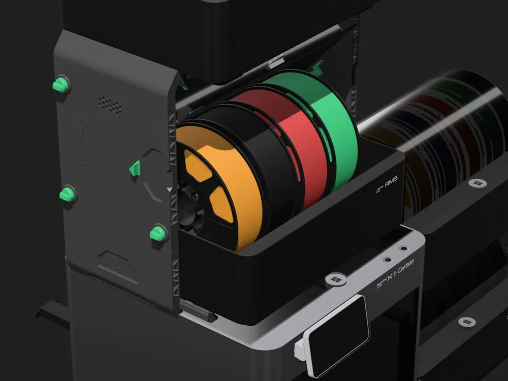 Bambu X1C P1SC AMS 1 And 2 PRO Double-decker Stand Remixed by ...