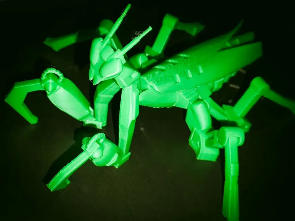 Print-in-Place Articulated Mantis Mech (Optimized) by 1230x MakerWorld ...