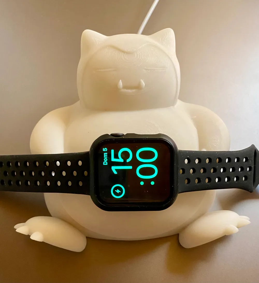 Snorlax Apple watch charge base - Free 3D Print Model - MakerWorld