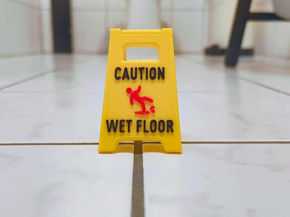 Mini Floor Signs - Dog, Cat, Funny, Caution - Free 3D Print Model ...
