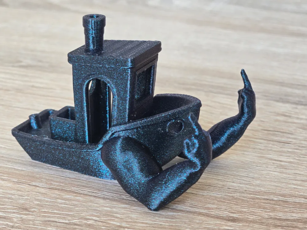 3D Benchy middle finger by 3Dcrabi - MakerWorld