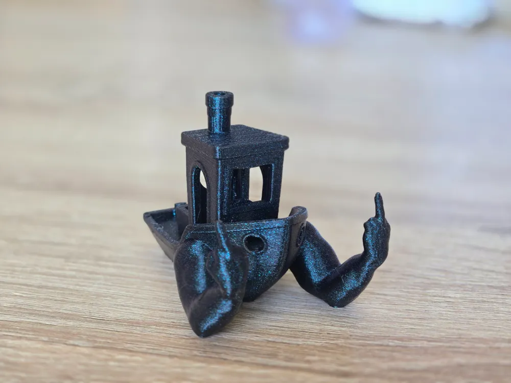 3D Benchy middle finger by 3Dcrabi - MakerWorld