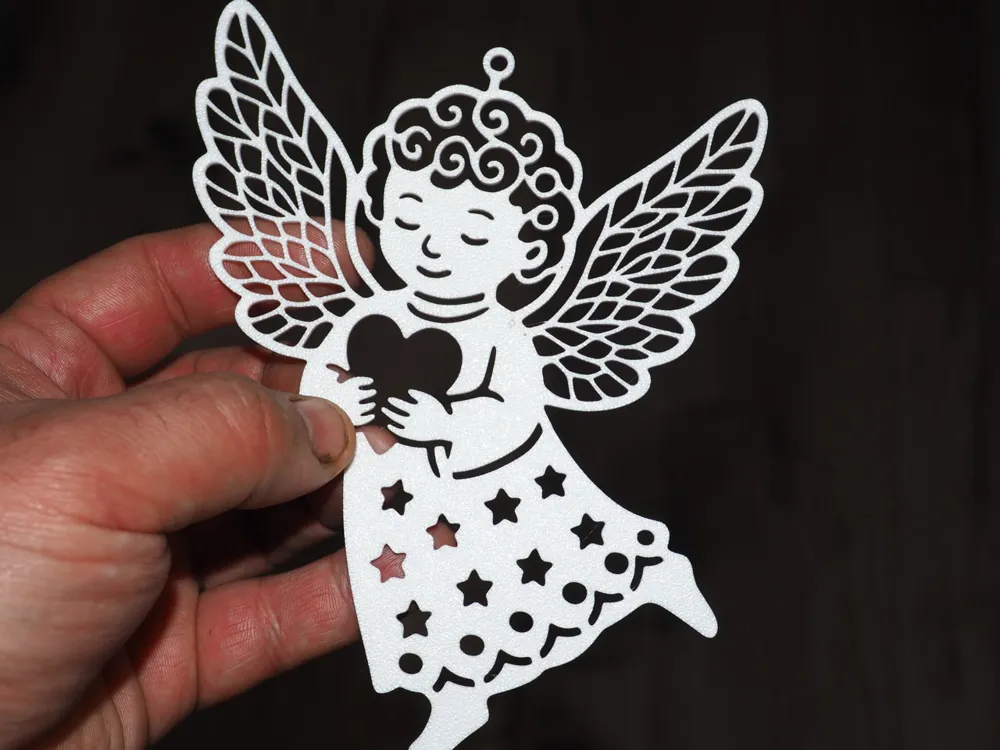 Christmas Decorative Angel with Heart by Stary_Murchlak MakerWorld ...