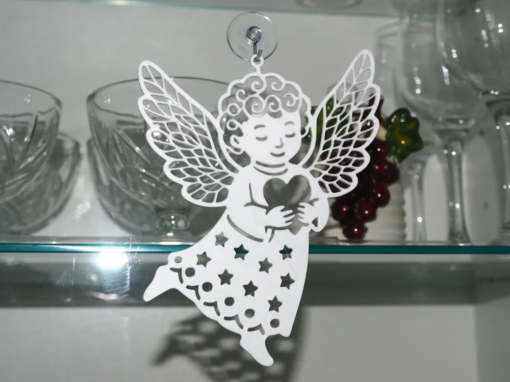 Christmas Decorative Angel with Heart by Stary_Murchlak MakerWorld ...