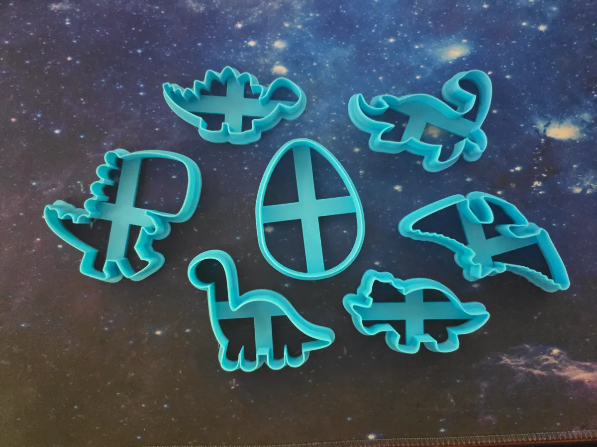 DInosaur Cookie Cutter Set - Free 3D Print Model - MakerWorld