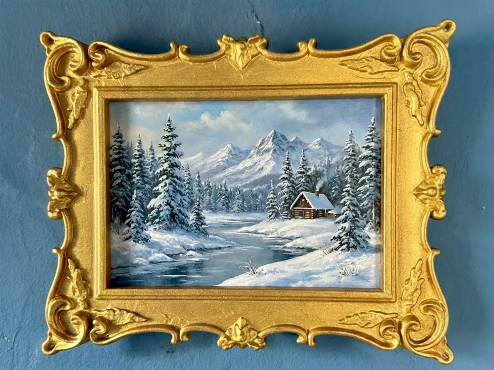 Baroque Picture Frame D for 90x130 a. 100x150 Pics - Free 3D Print ...