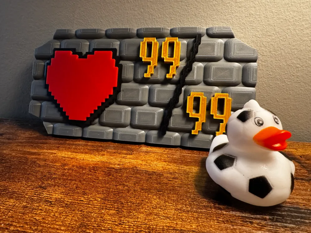OldSchool RuneScape 99 Hitpoints Plaque V2 by Linski3D - MakerWorld